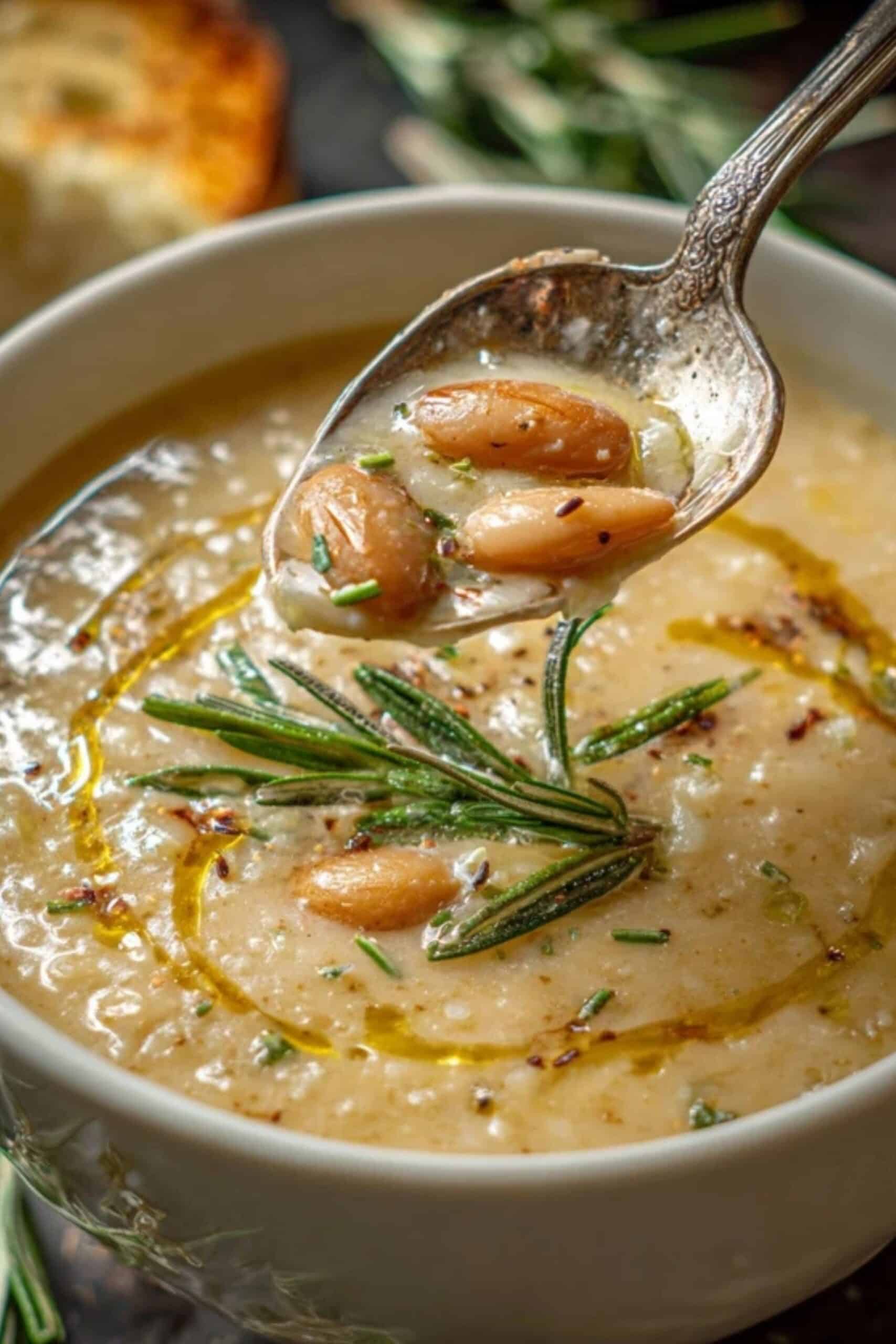 Rosemary Roasted Garlic Bean Soup: 1 Superior Cozy Dinner